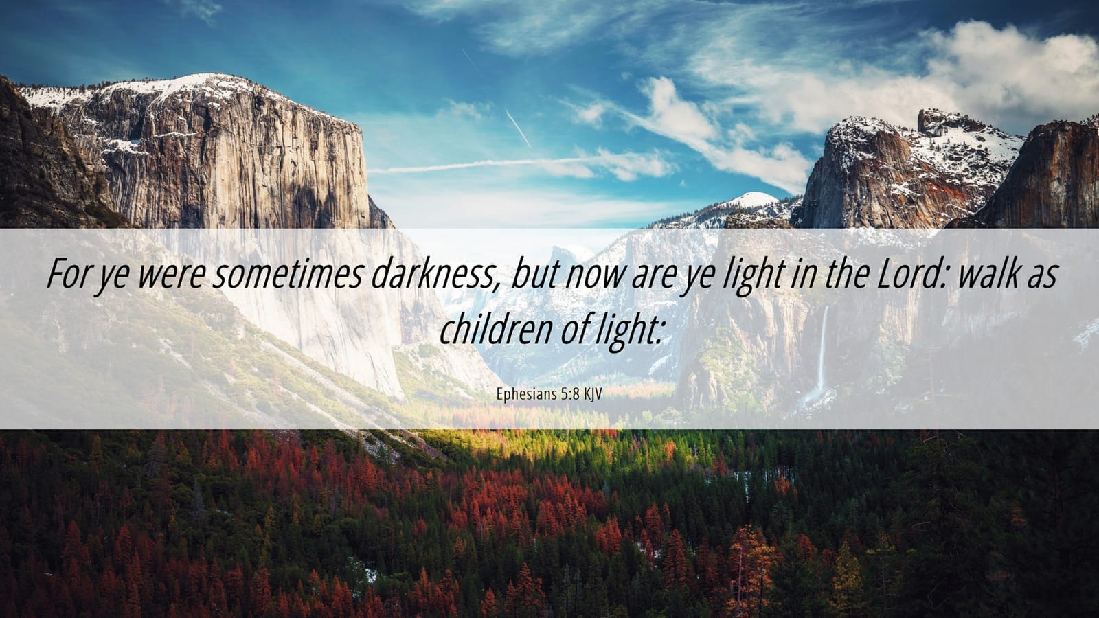 Walk as Children of Light